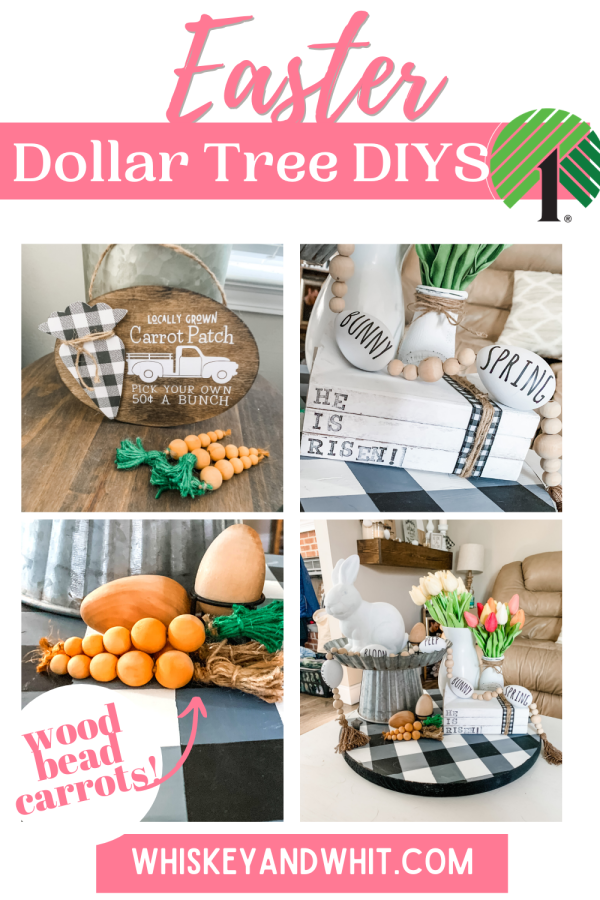 Four Quick Easter Themed Farmhouse DIYs - Whiskey & Whit