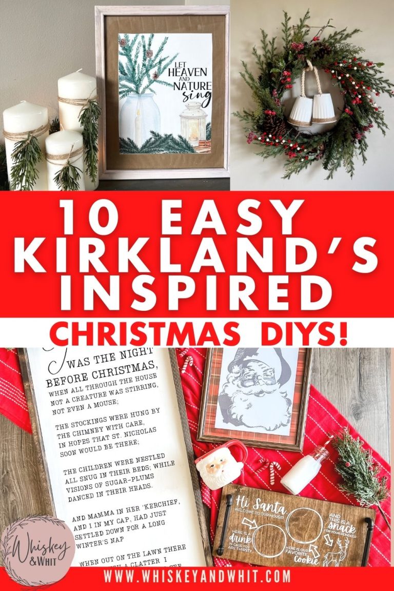 Ten High-End Kirkland's Decor DIY Dupes for Christmas 2021 - Whiskey & Whit