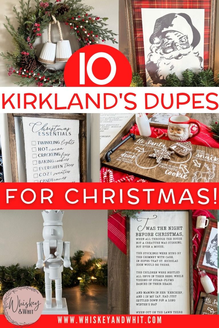 Ten High-End Kirkland's Decor DIY Dupes for Christmas 2021 - Whiskey & Whit