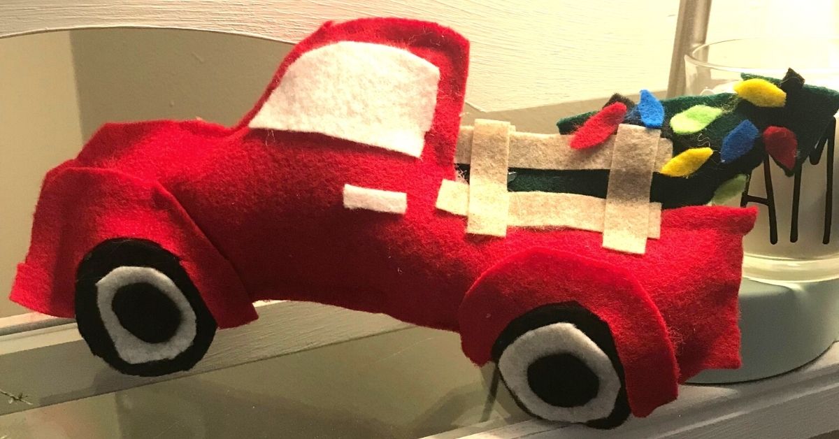 Little Red Truck Christmas Decor DIYs - Whiskey & Whit