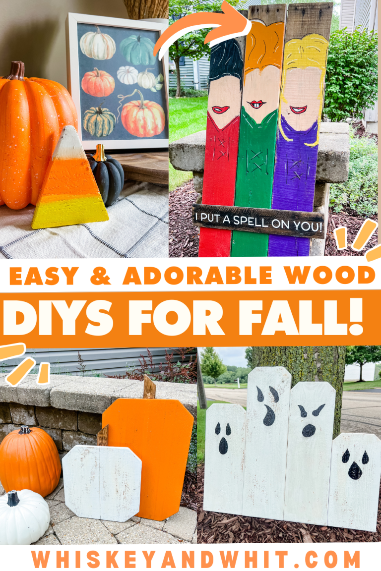 Grab $2 wood fence pickets to make these CHEAP + EASY Fall DIYs ...