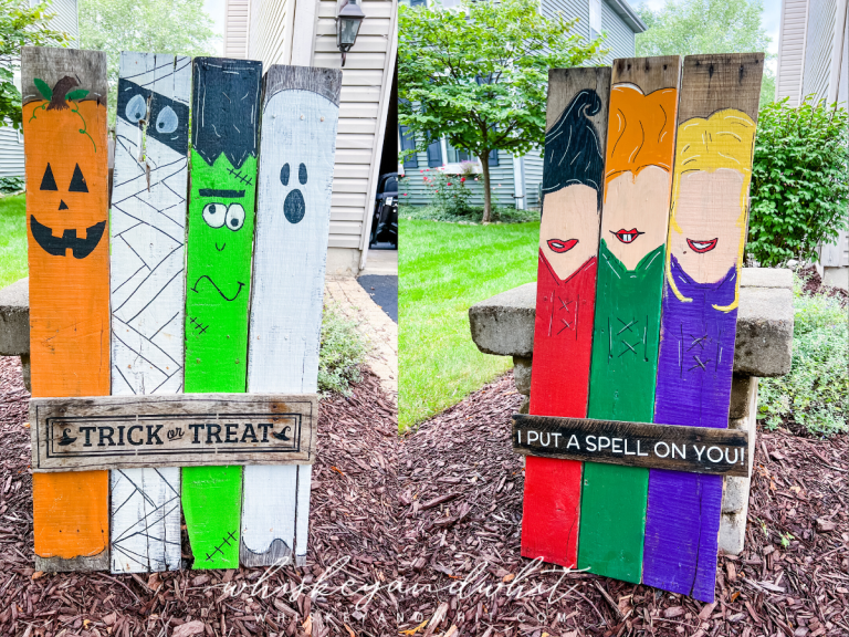 Grab $2 wood fence pickets to make these CHEAP + EASY Fall DIYs ...