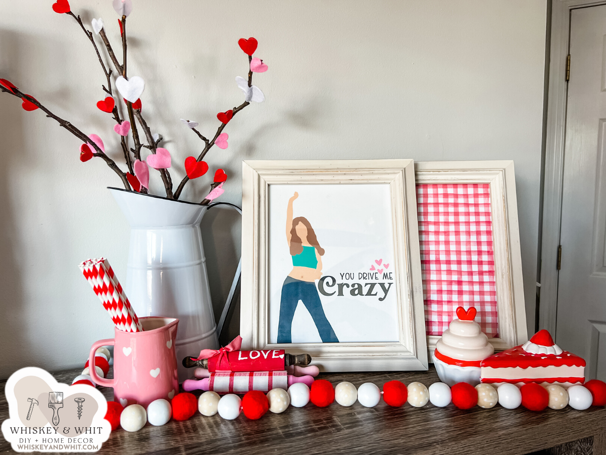 Dollar Tree Valentine's Day Decor DIYs - Whiskey & Whit