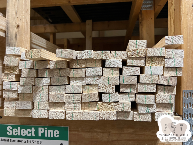 Easy Wood DIY Projects with Inexpensive 1x2 Lumber - Whiskey & Whit