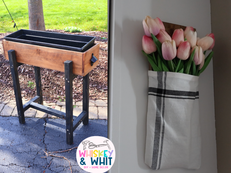 EASY Outdoor Wood DIYs with fence pickets! - Whiskey & Whit
