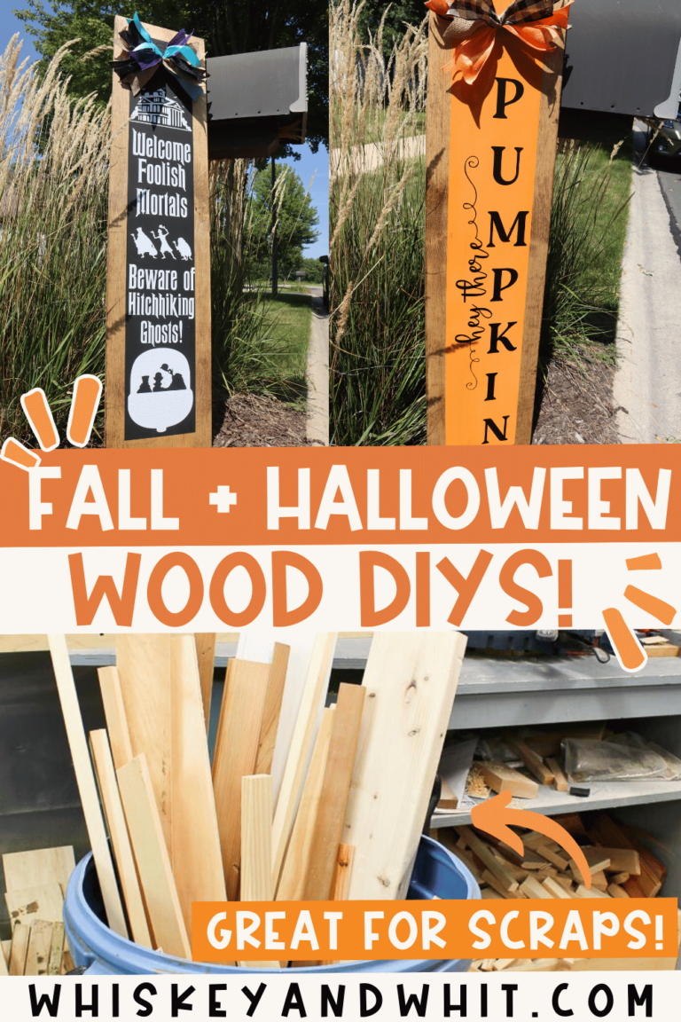 12 Scrap Wood Projects for Fall & Halloween - Whiskey & Whit