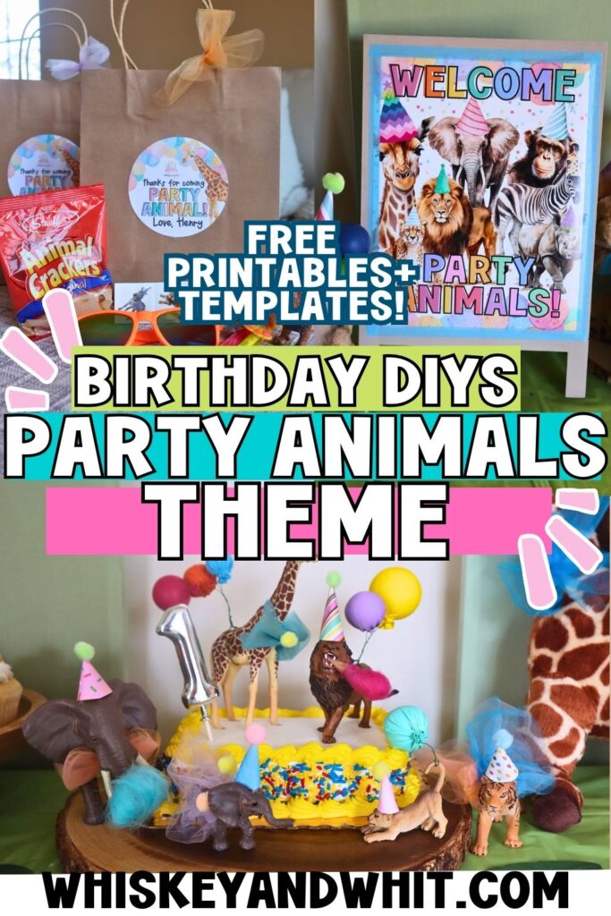 Wild One First Birthday Party DIYs (Party Animals Theme on a Budget ...